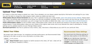 How to get Your Short Film on IMDb, Add a Poster, and Change Details ...
